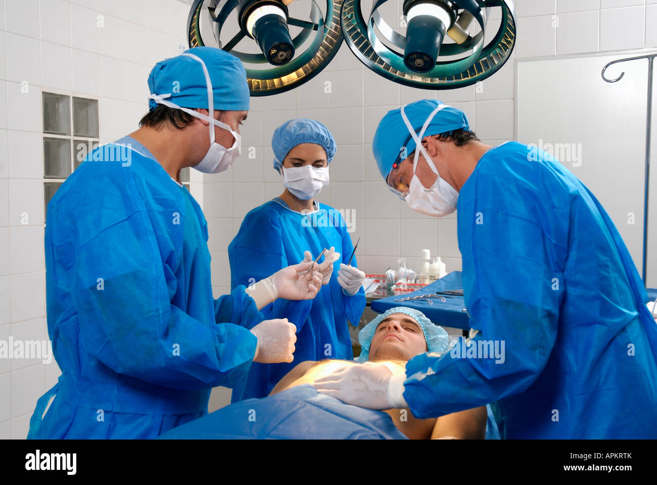 Doctors at surgery room Stock Photo - Alamy
