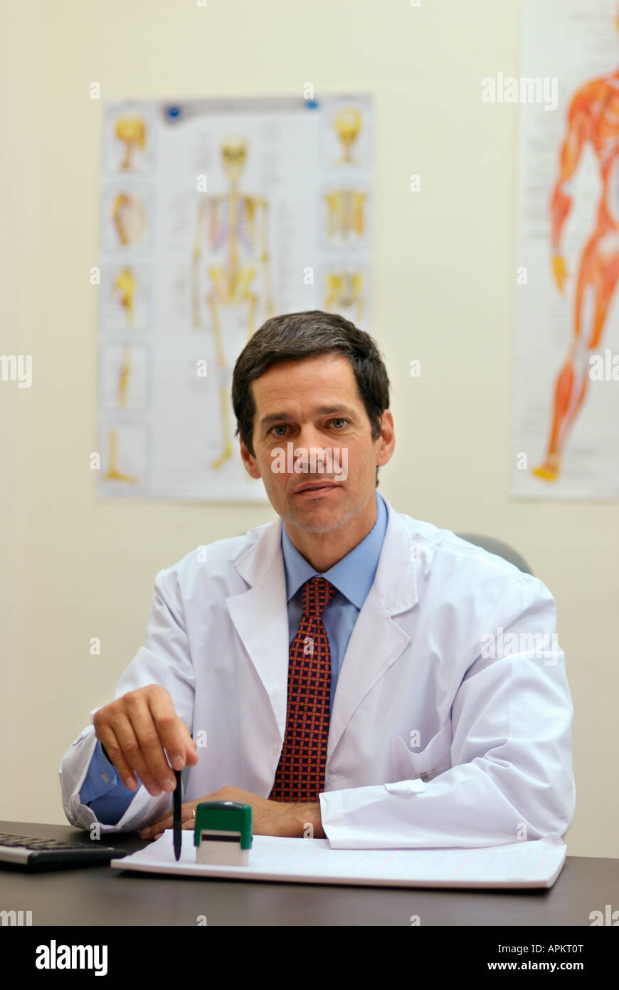 Doctor in an office Stock Photo - Alamy