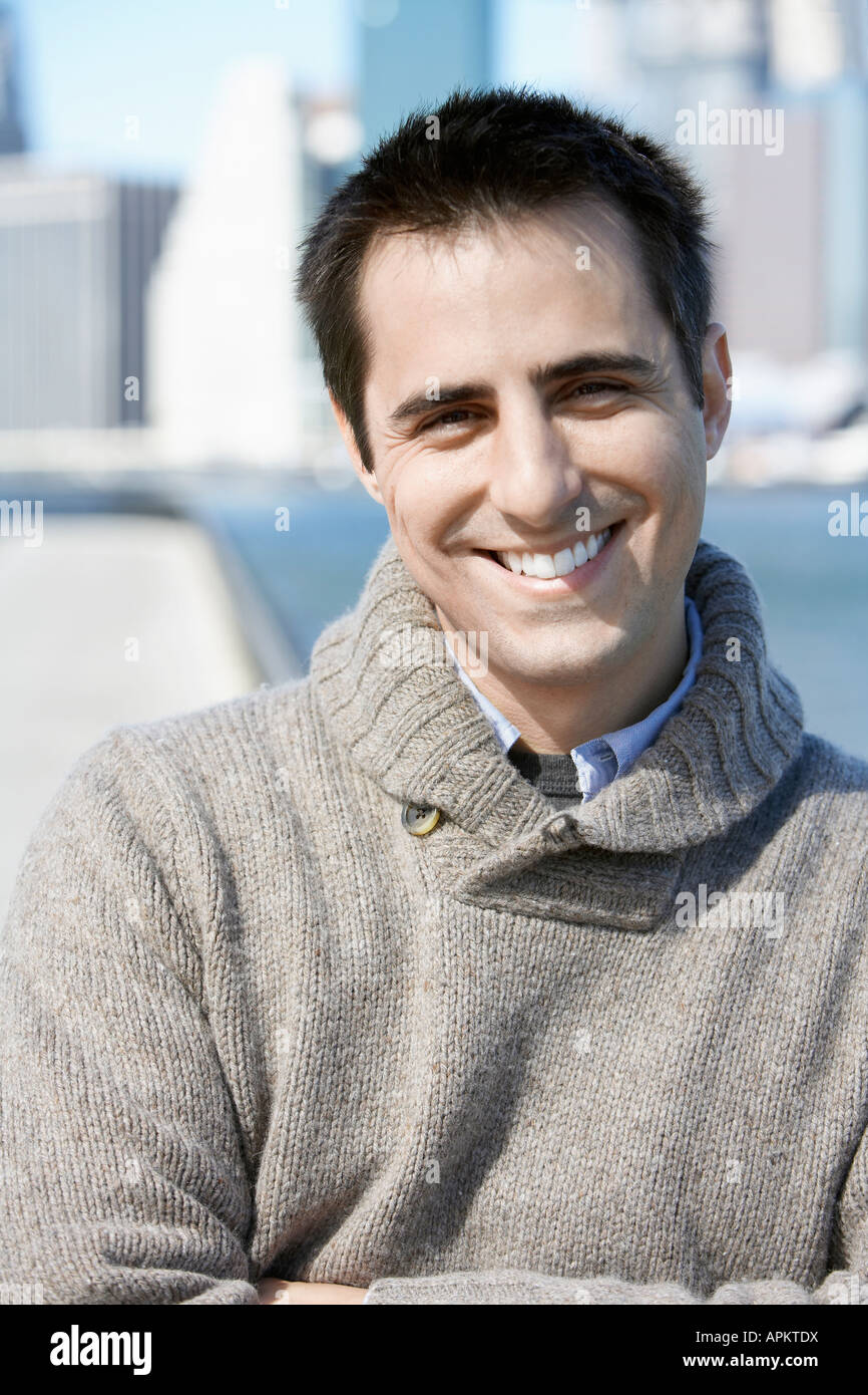 Man in sweater (portrait Stock Photo - Alamy
