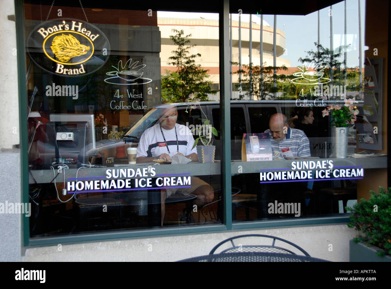 Restaurant in downtown Indianapolis Indiana IN Stock Photo - Alamy