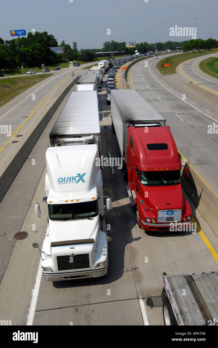 International border traffic jams Stock Photo - Alamy
