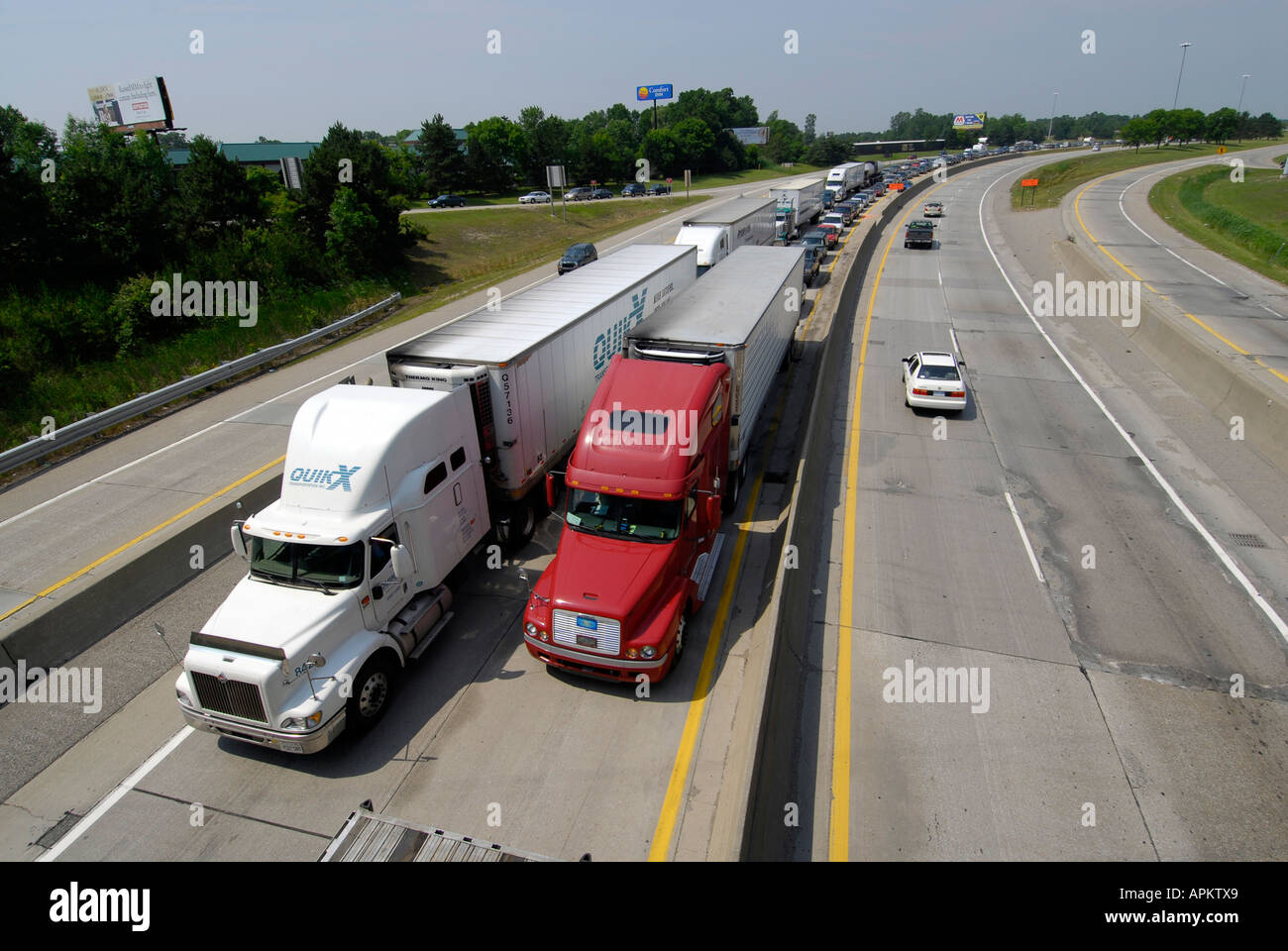 International border traffic jams Stock Photo - Alamy