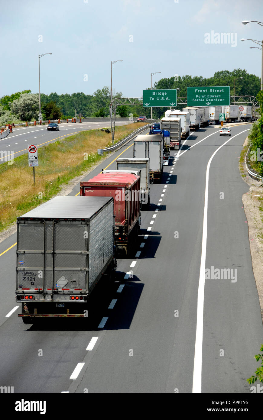 International border traffic jams Stock Photo - Alamy