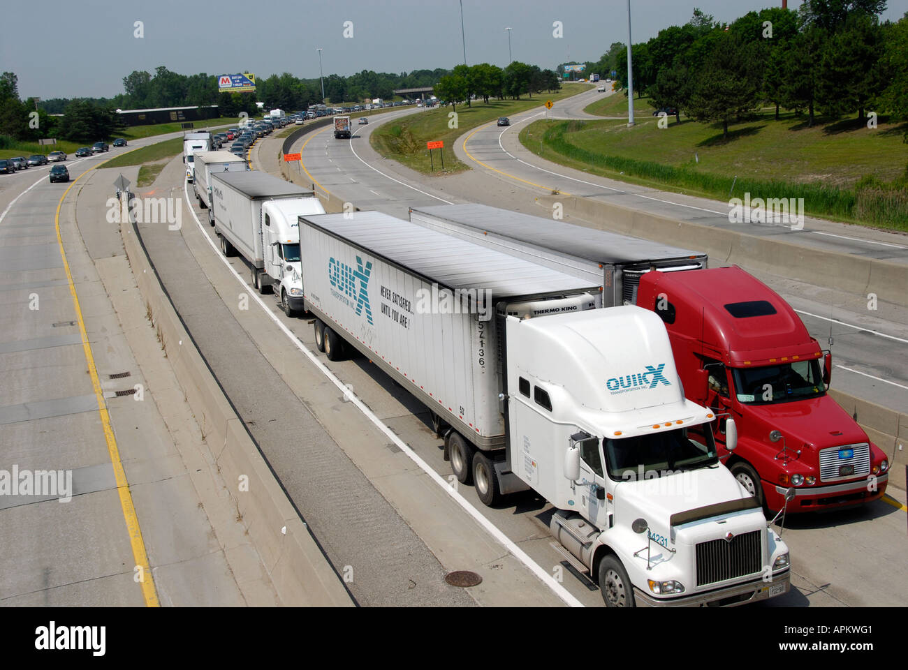 International border traffic jams Stock Photo - Alamy