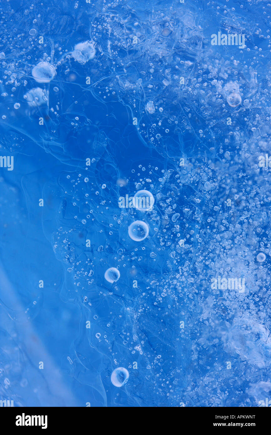 air inclusions in the ice Stock Photo - Alamy