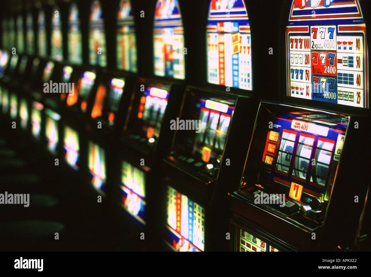 ONE ARM BANDITS Stock Photo - Alamy