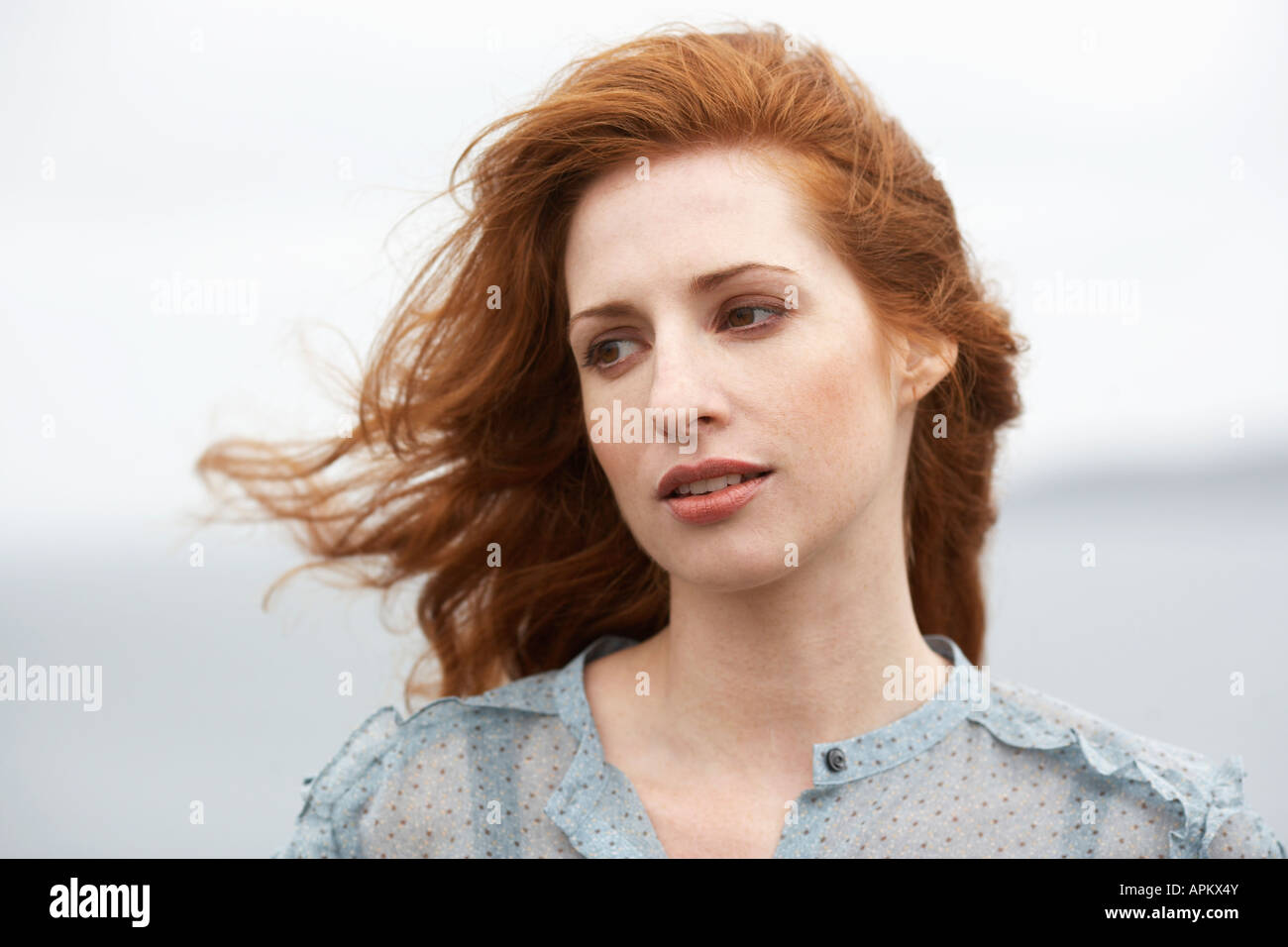 Wind blown hair hi-res stock photography and images - Alamy