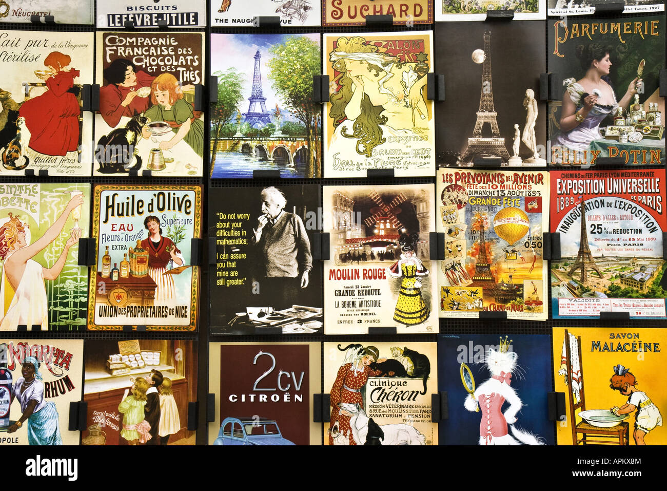 street sale pictures of old advertisements, France, Paris Stock Photo ...