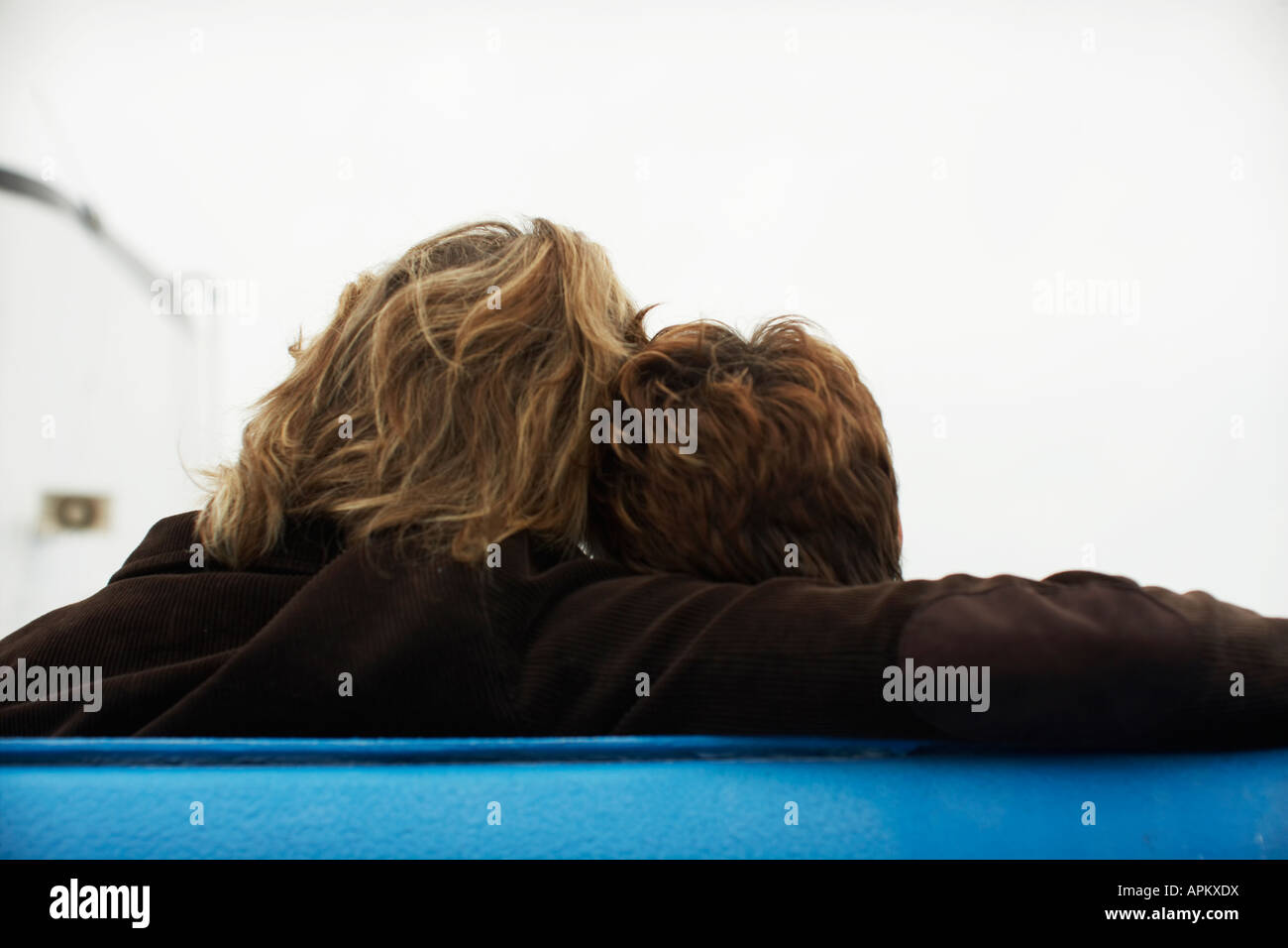 Young couple hugging (rear view Stock Photo - Alamy