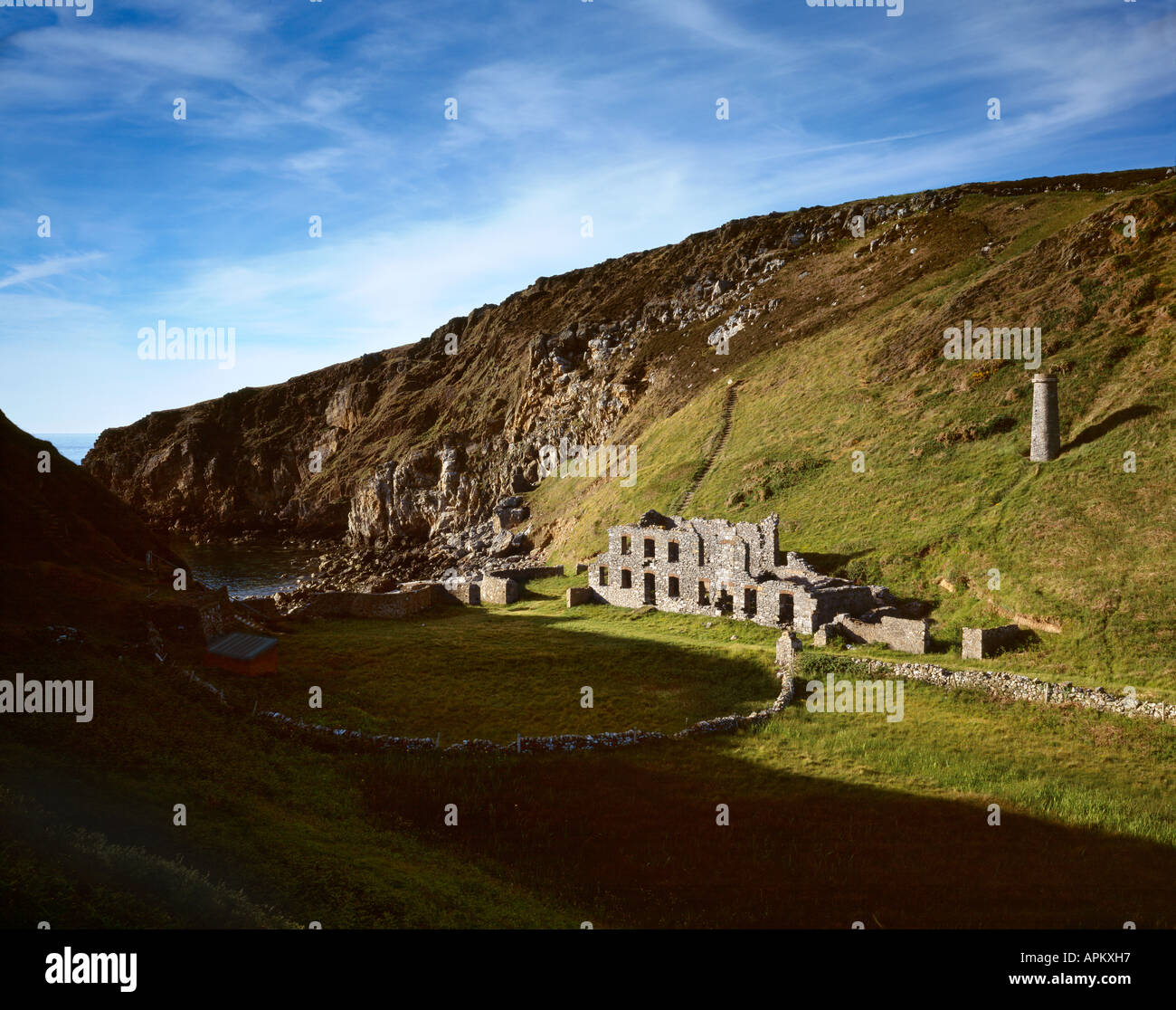 Porth Llanlleiana Quarry. Anglesey North Wales Stock Photo - Alamy