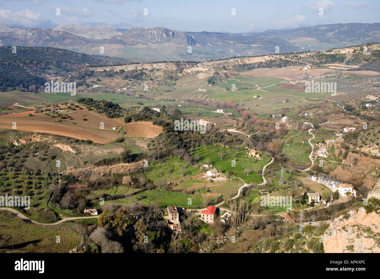 Countryside in front of Ronda Malaga Province Spain Stock Photo - Alamy