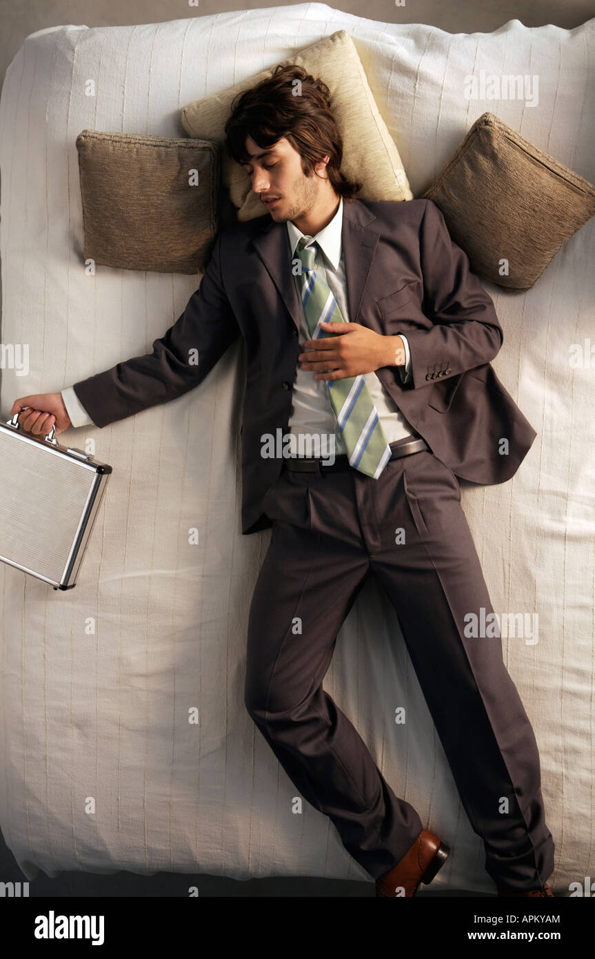 Man i bed hi-res stock photography and images - Alamy