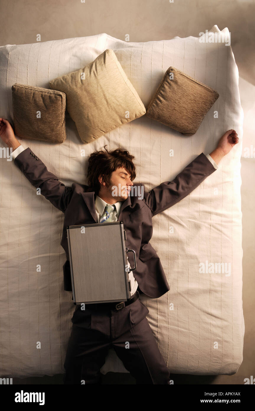 Man i bed hi-res stock photography and images - Alamy