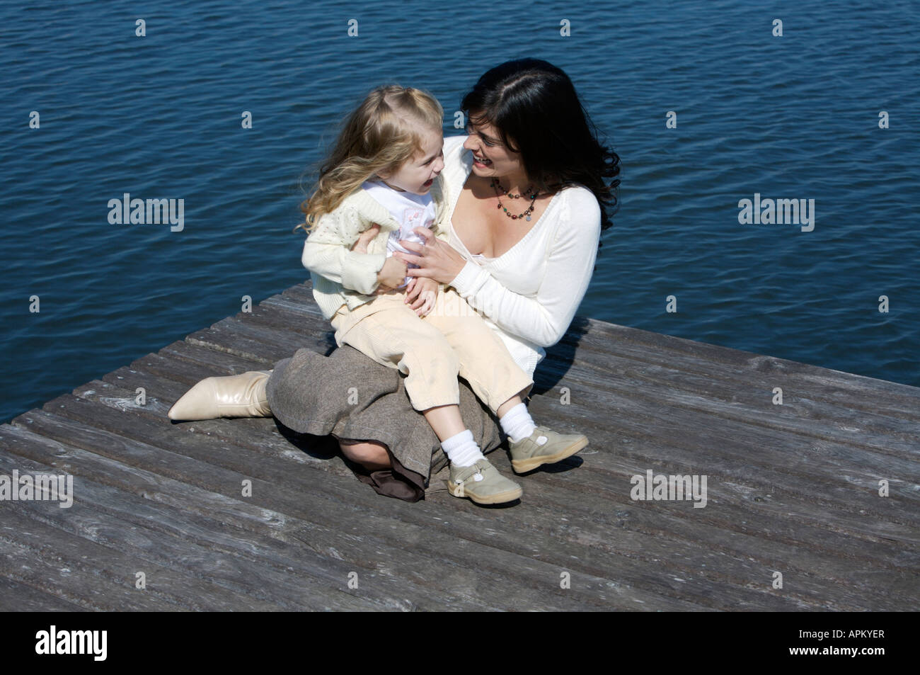 Mother and daughter Stock Photo - Alamy