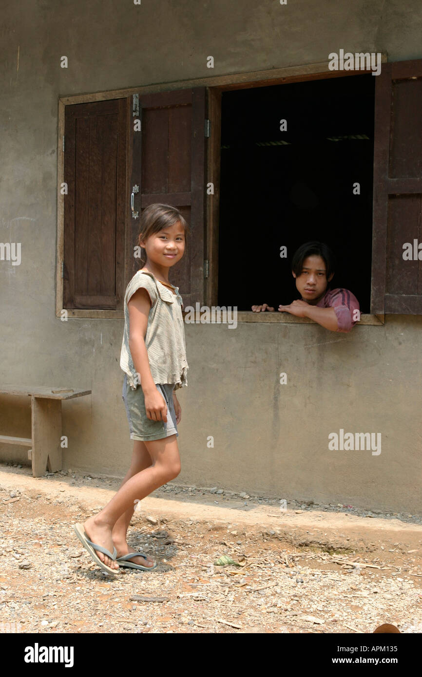 girl walking past window in dust Stock Photo - Alamy