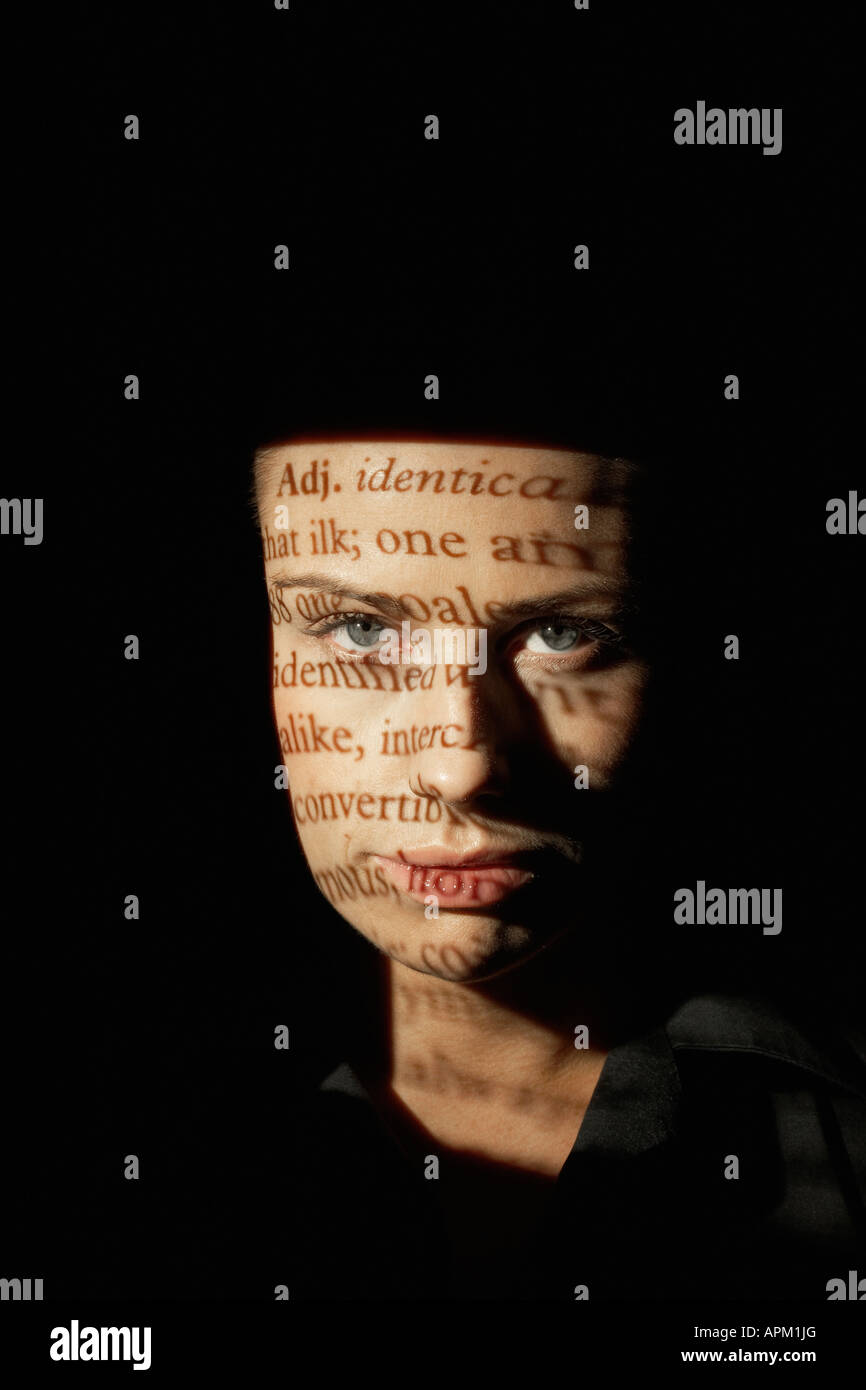 Projections on faces hi-res stock photography and images - Alamy