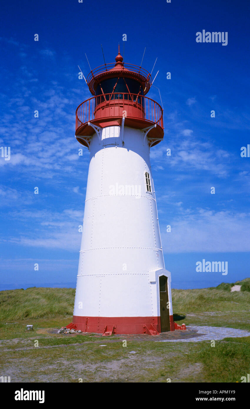 Germany Sylt, Beach with lighthouse Stock Photo - Alamy
