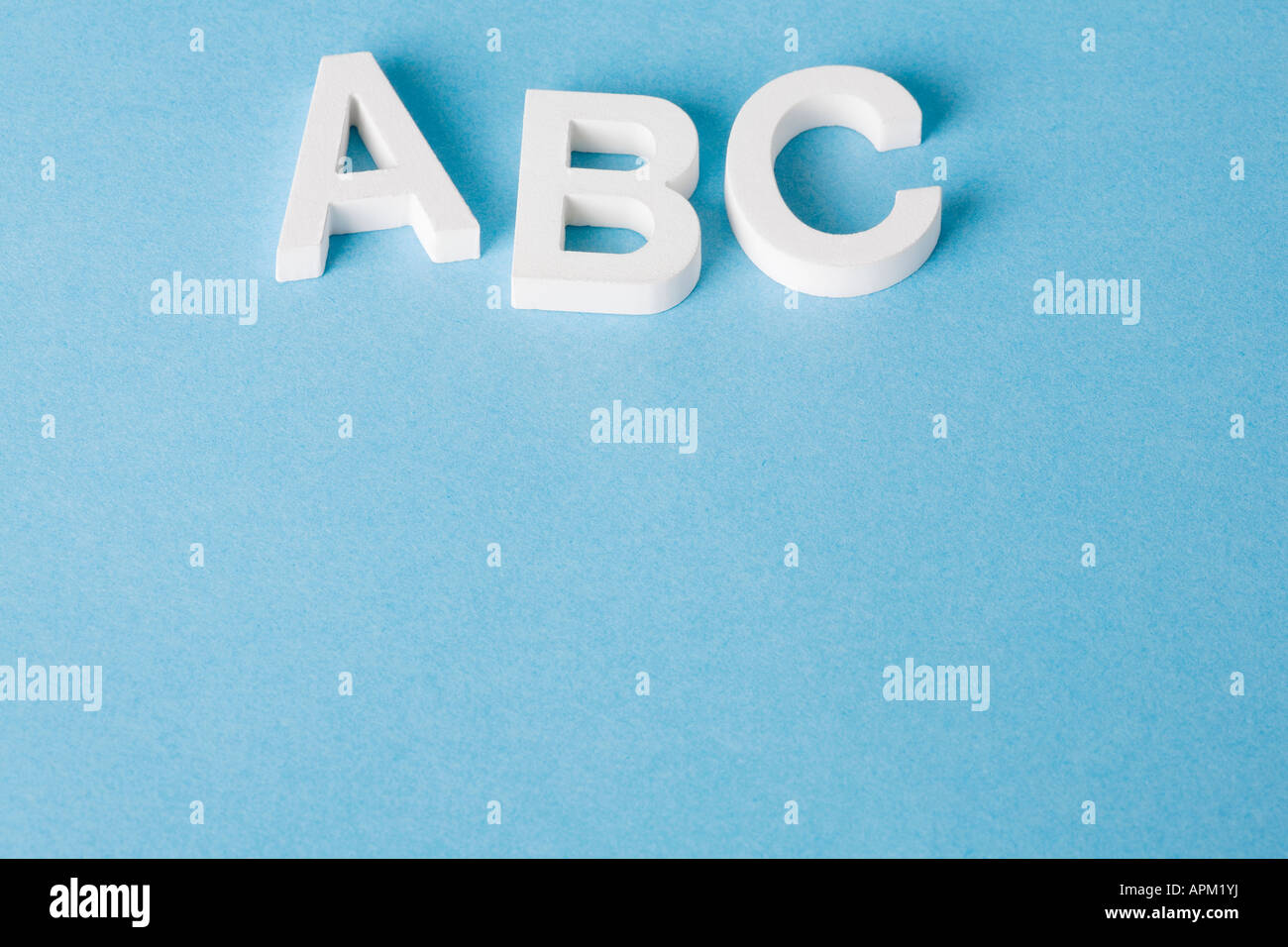 Letters A, B and C Stock Photo - Alamy