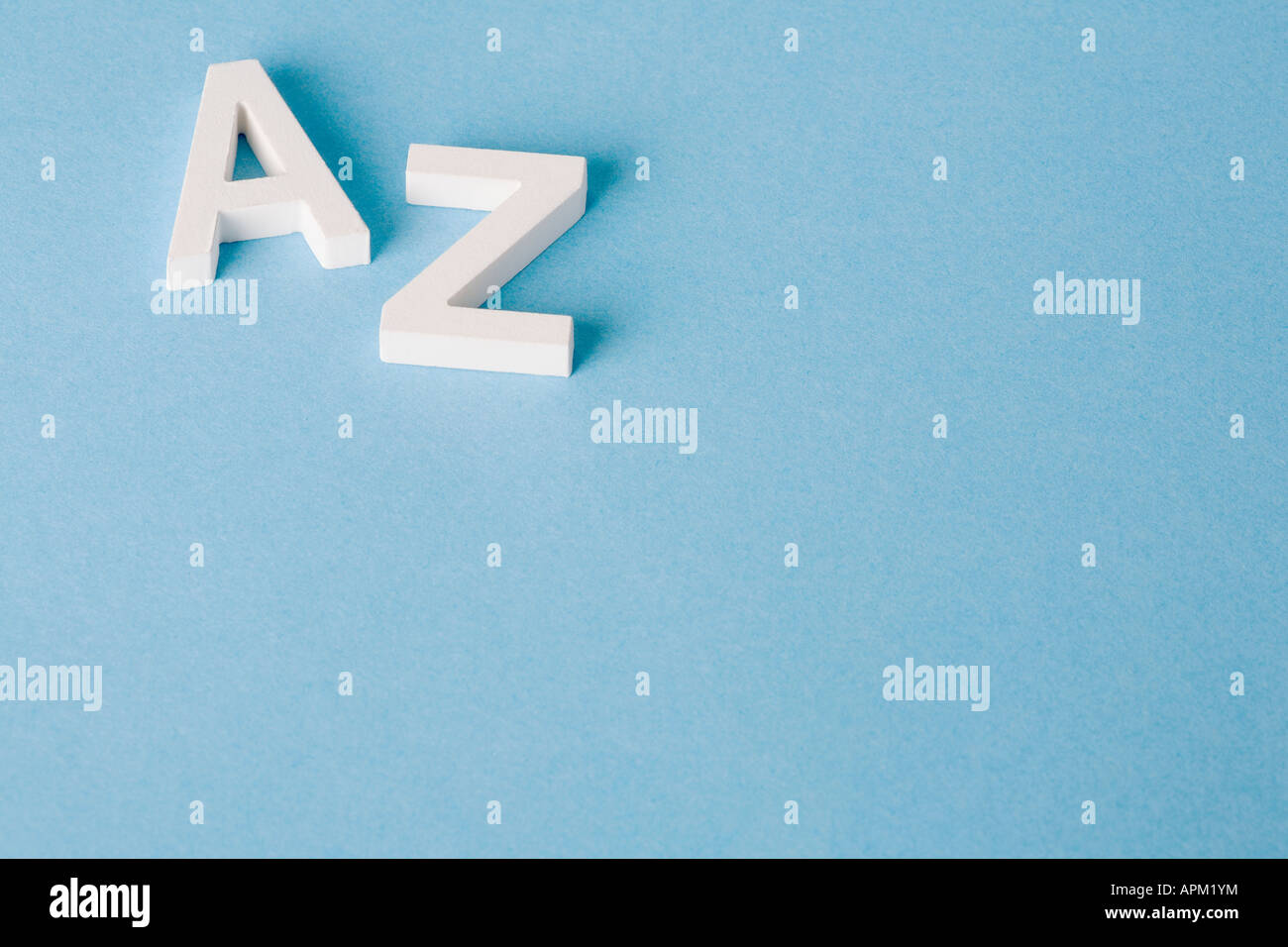 Letters A and Z Stock Photo - Alamy