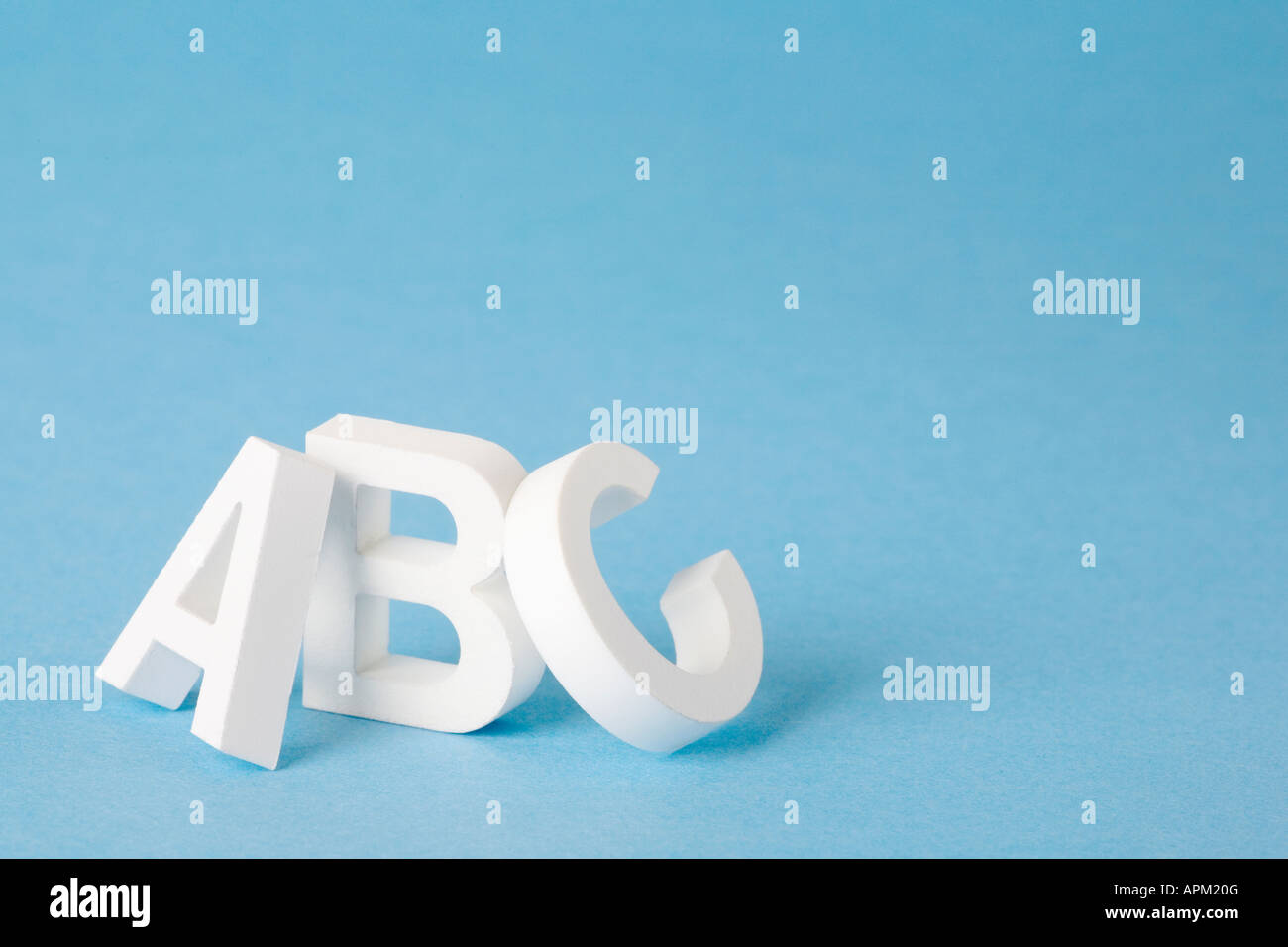 Letters A, B and C Stock Photo - Alamy