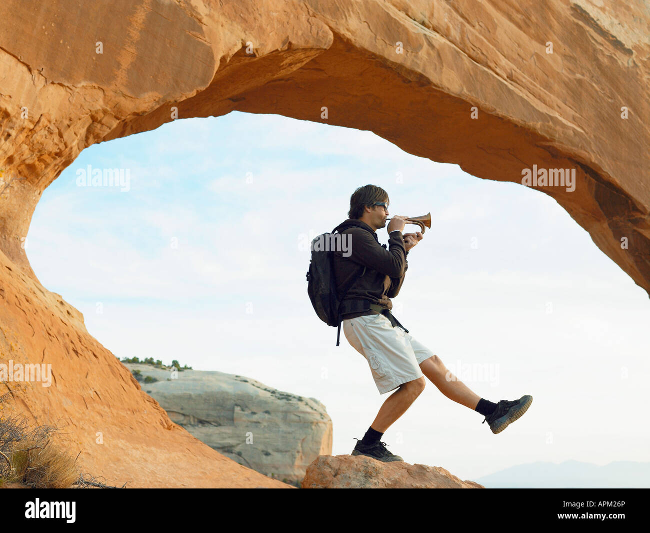 Men with bugles hi-res stock photography and images - Alamy