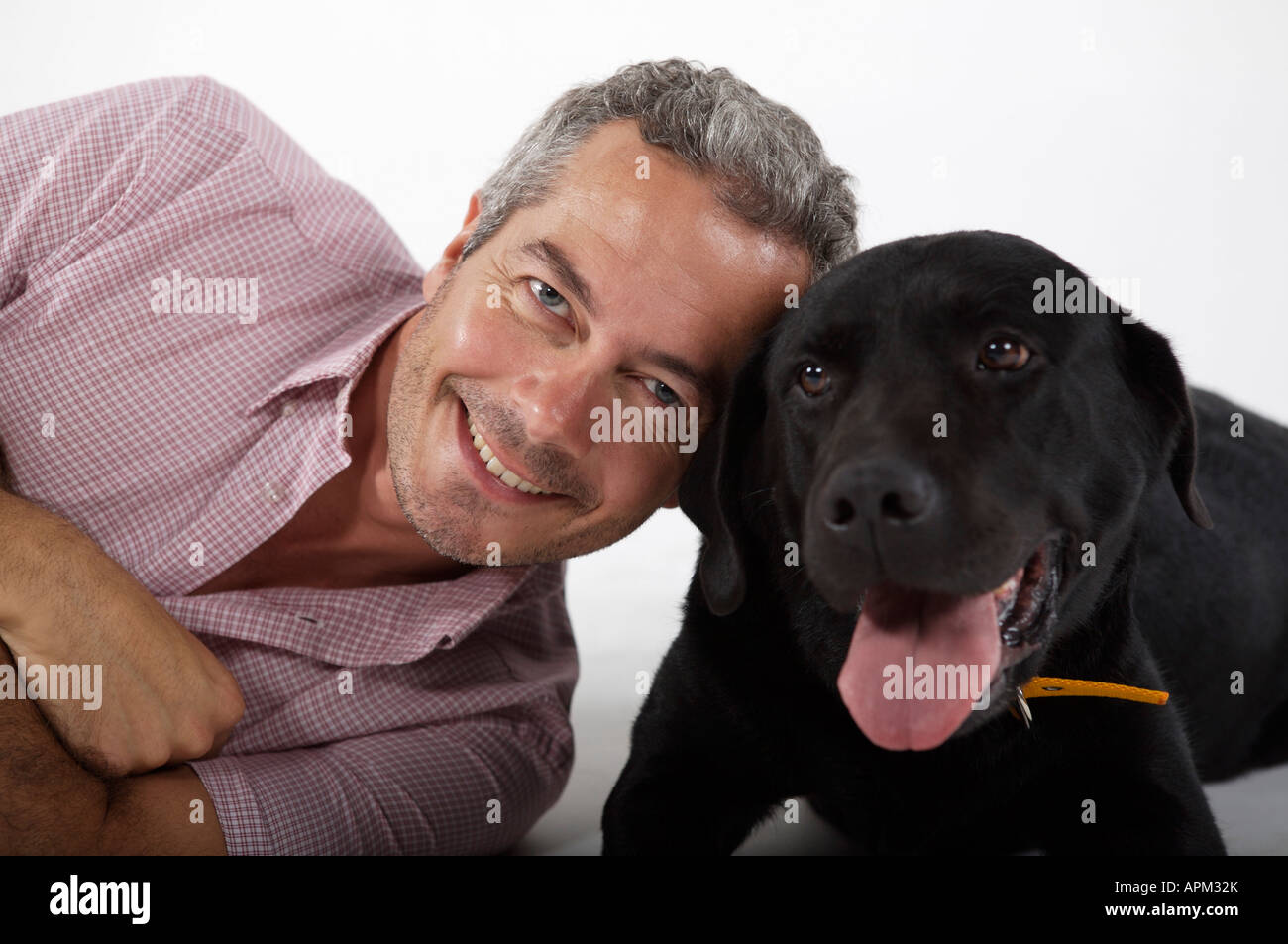 Strong image of man and dog hi-res stock photography and images - Alamy