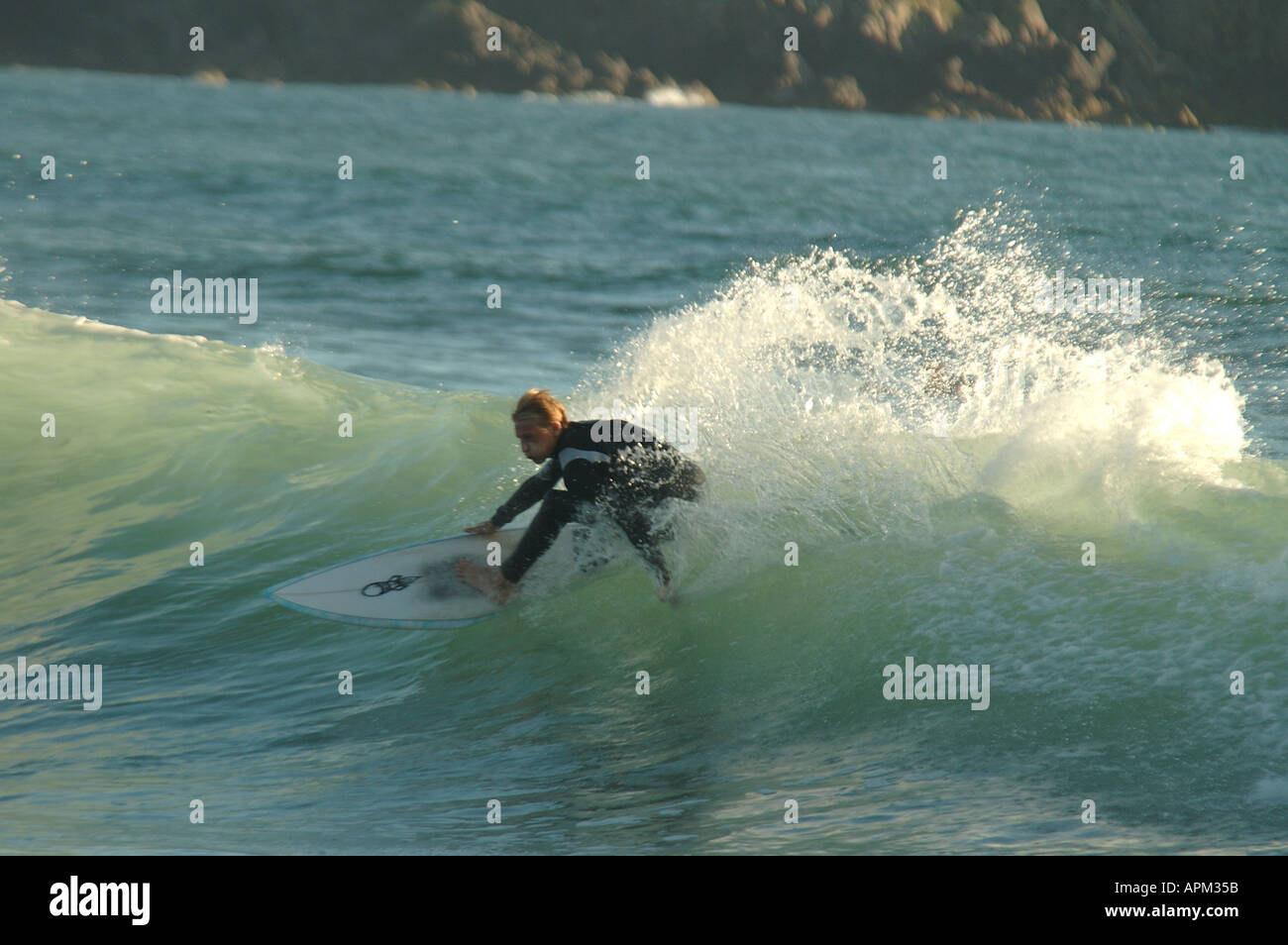 Surfing Cut Back Stock Photo - Alamy
