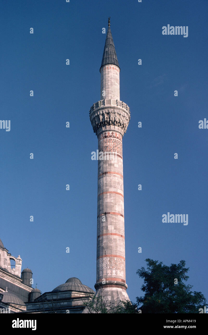 Minaret of Beyazit Mosque Istanbul Turkey Stock Photo - Alamy
