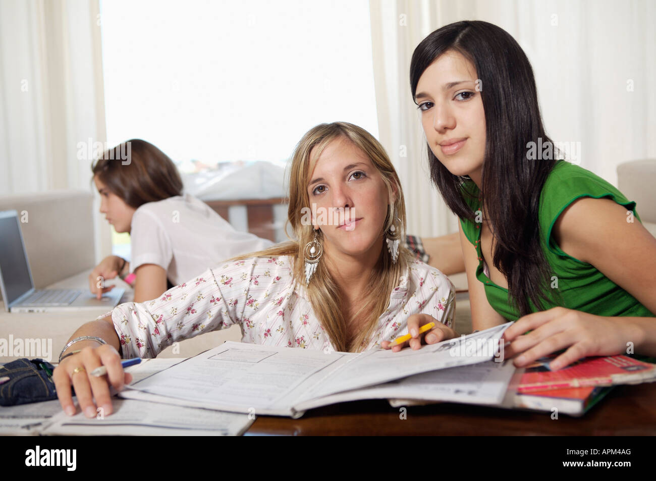 Portrait of Teenage students Stock Photo - Alamy