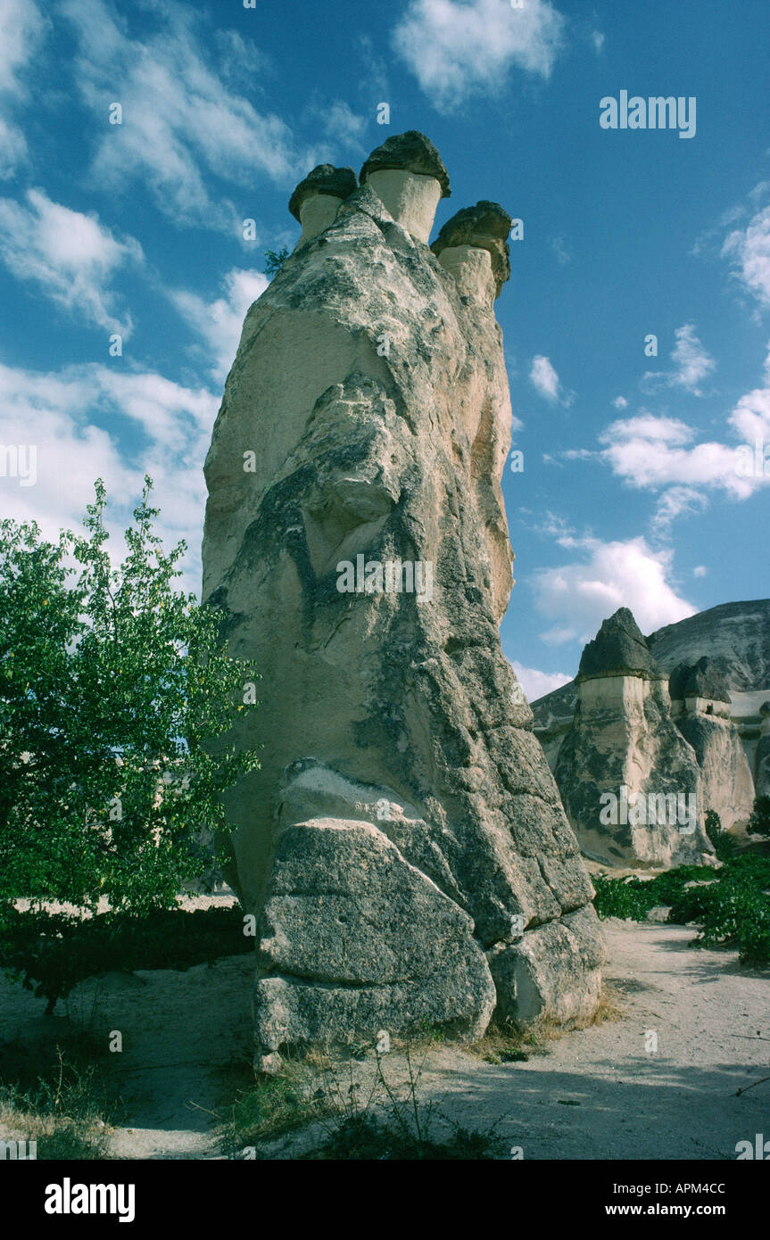 Weird Eroded Rock Formations in Cappadocia Turkey Stock Photo - Alamy