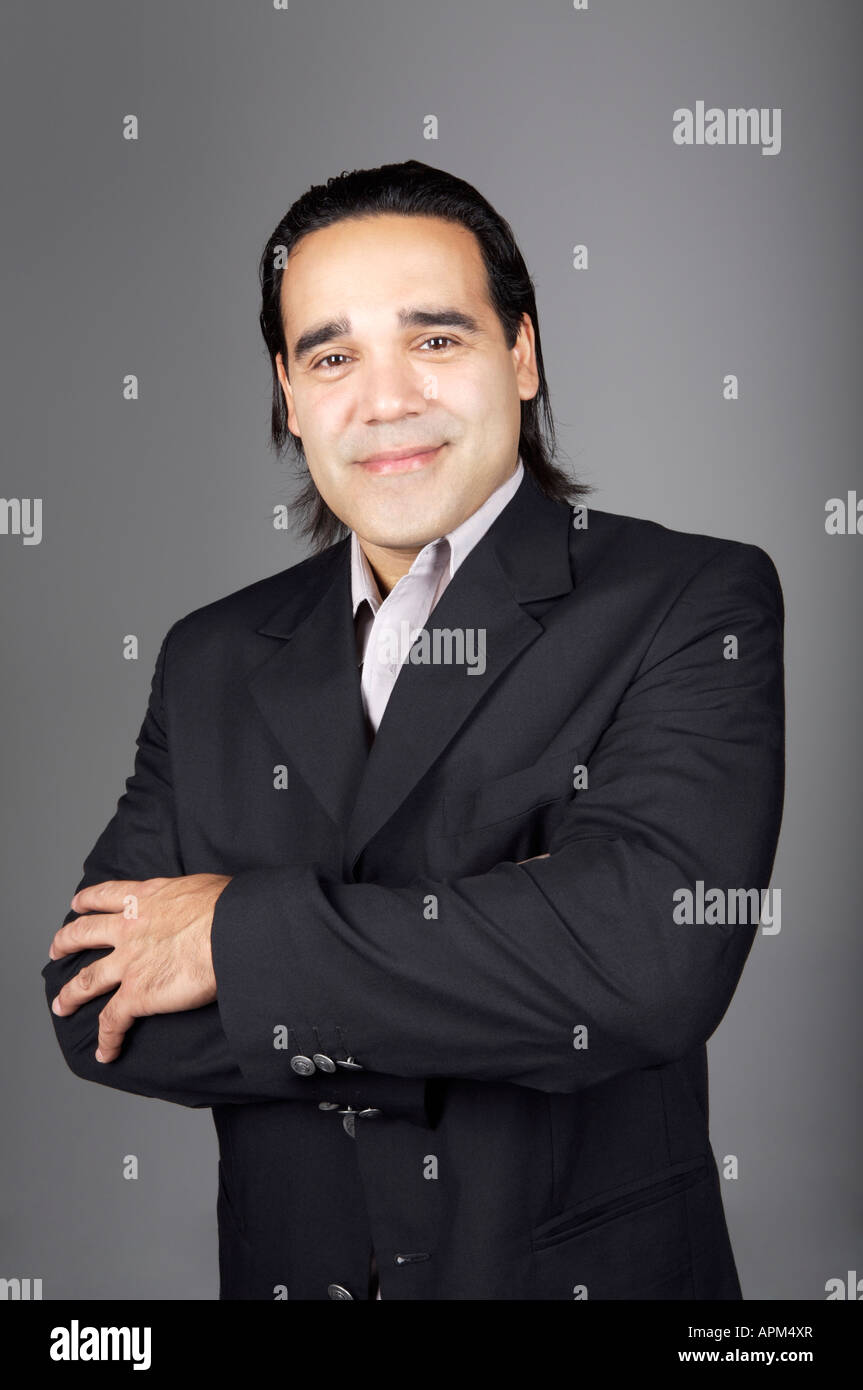 Studio portrait of a man, expressions Stock Photo - Alamy