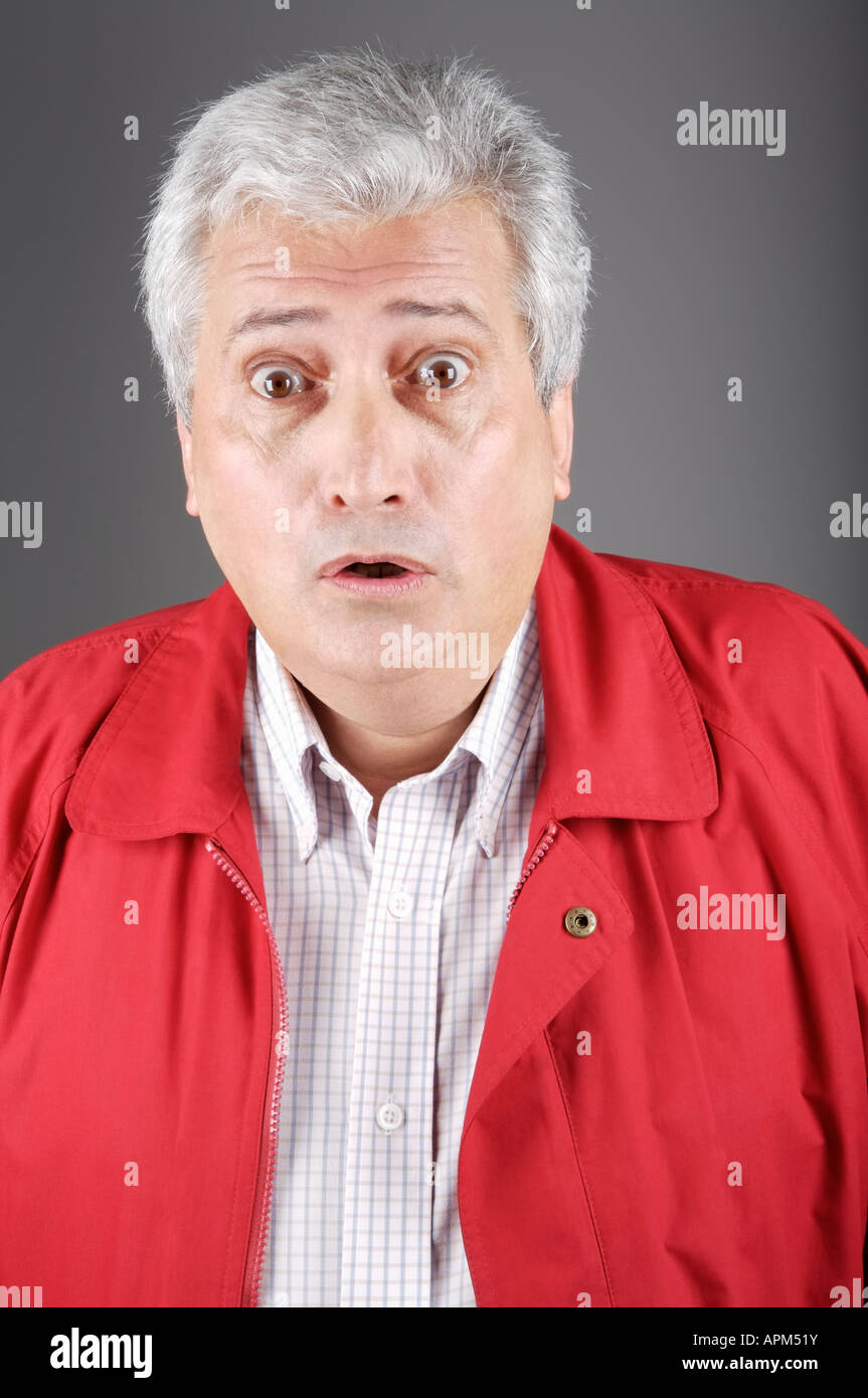 Studio portrait of a man, expressions Stock Photo - Alamy
