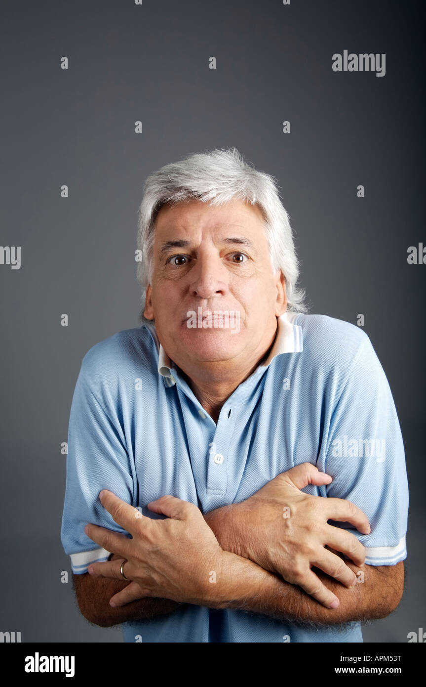 Studio portrait of a man, expressions Stock Photo - Alamy