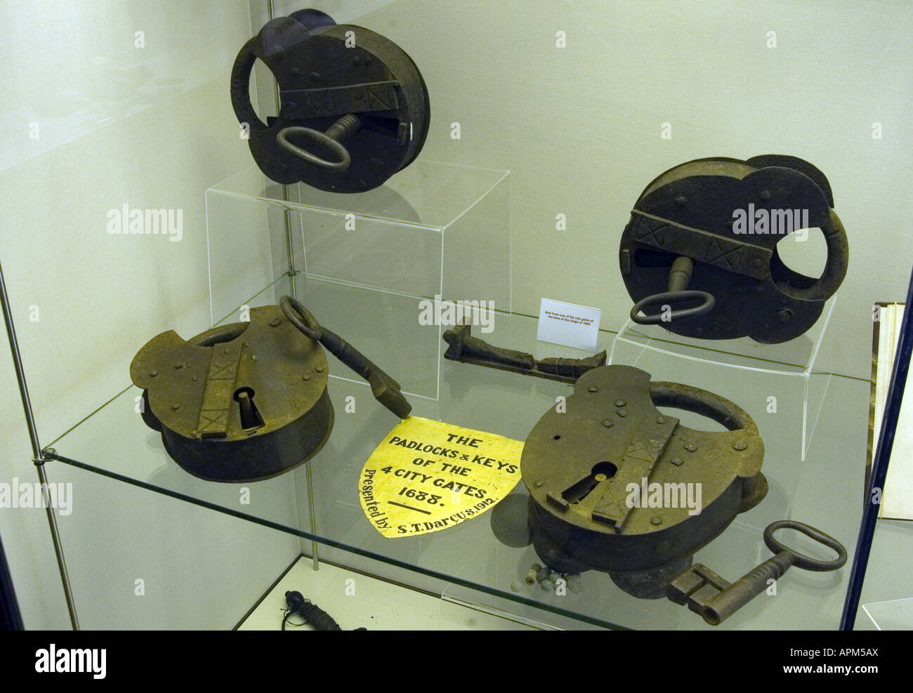 Orginal locks for the 4 main gates of Derry City Walls Northern Ireland ...