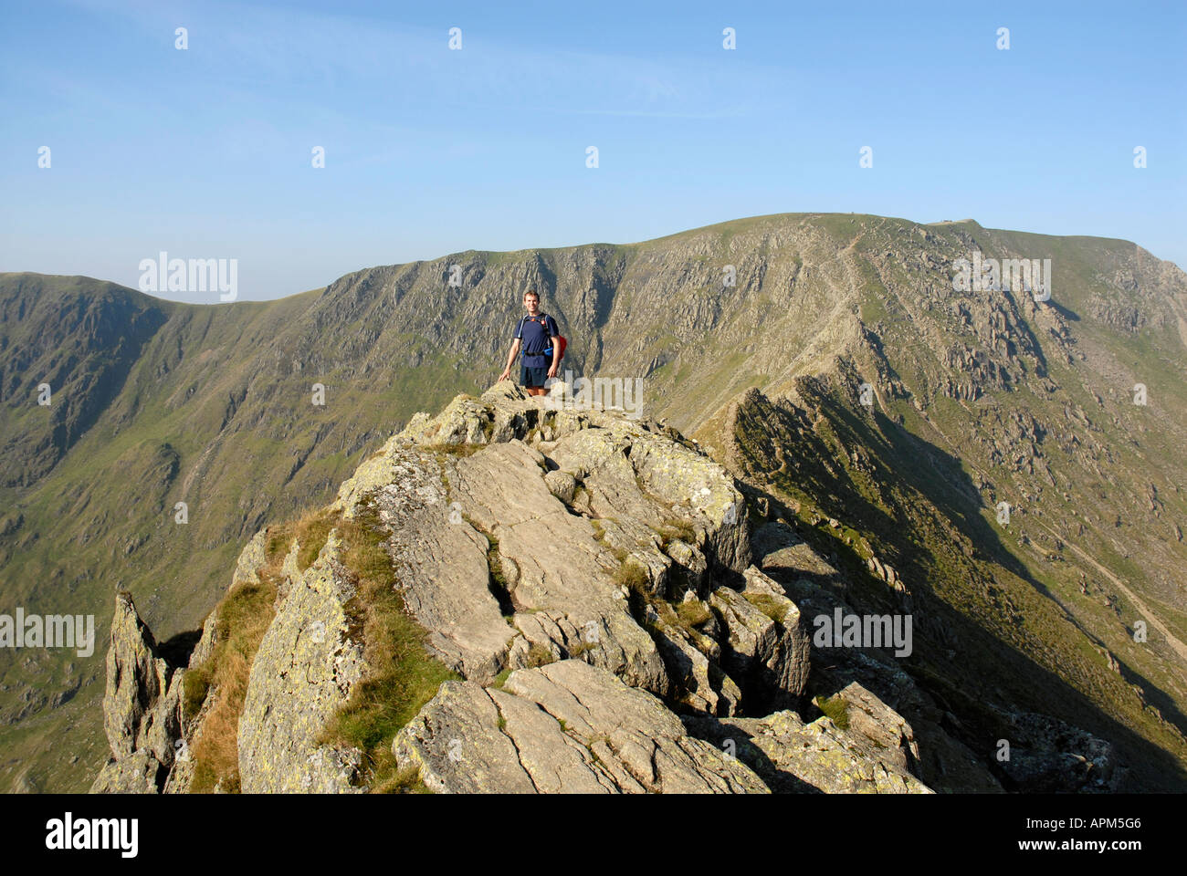 Striding Edge, Lake District, Cumbria, England Stock Photo - Alamy