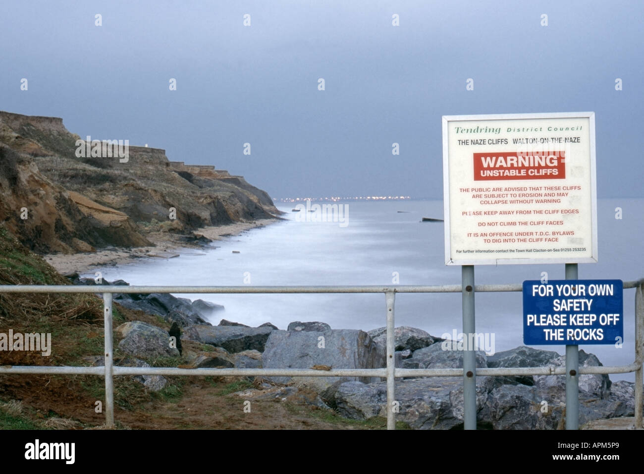 Naze Cliffs Red Crag cliffs undergoing significant erosion Walton on ...