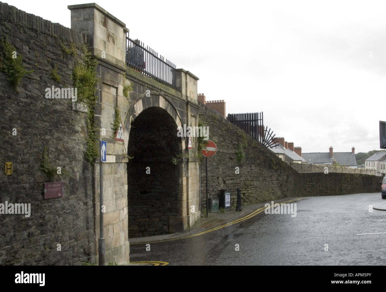 West Wall Butcher Gate City Walls Derry City Northern Ireland www ...