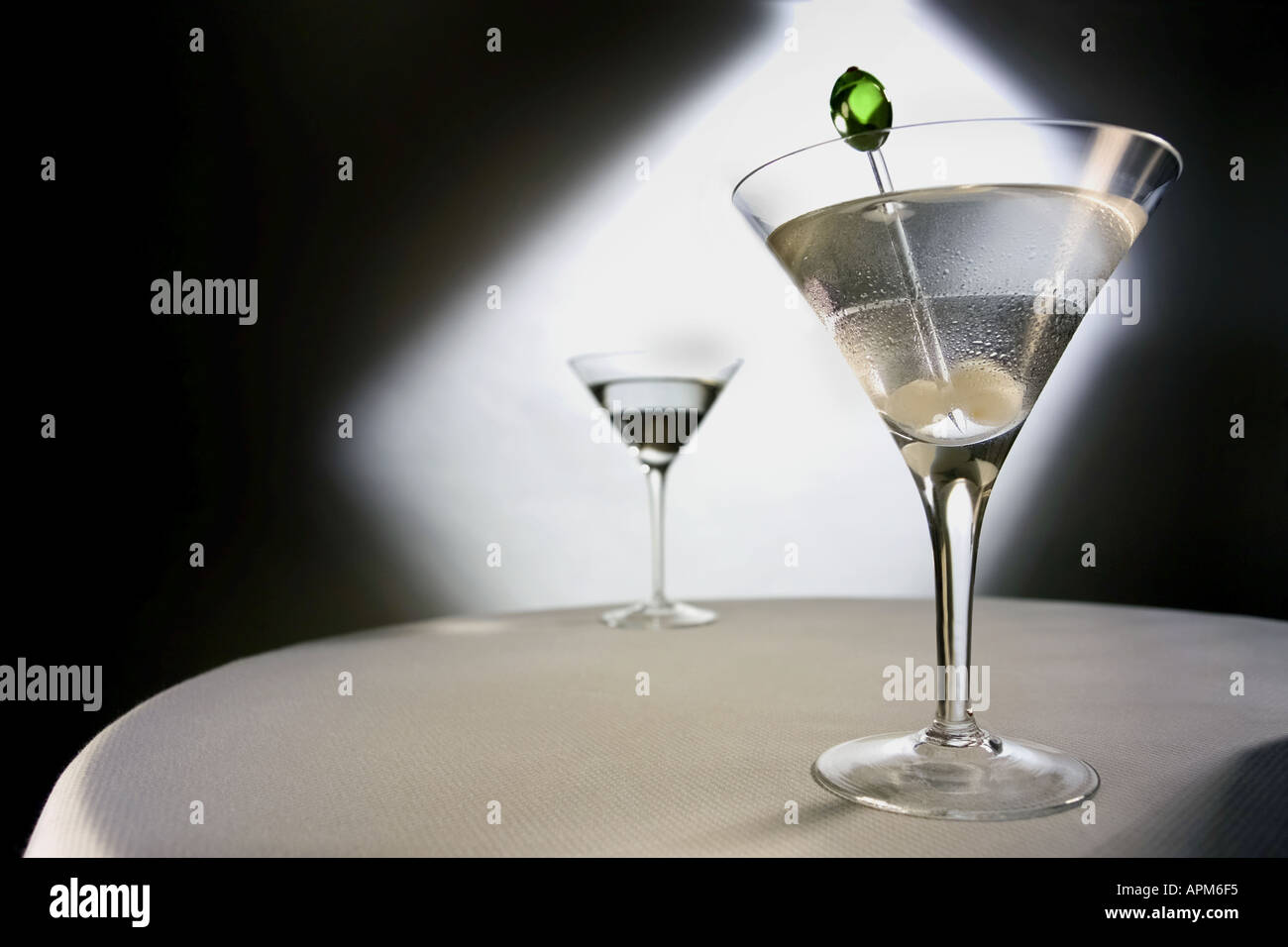 Martini glass close up Stock Photo - Alamy