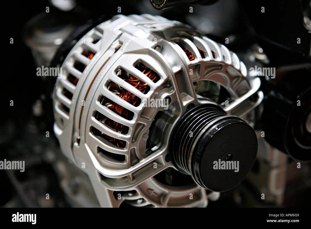 Electric generator, close-up Stock Photo - Alamy