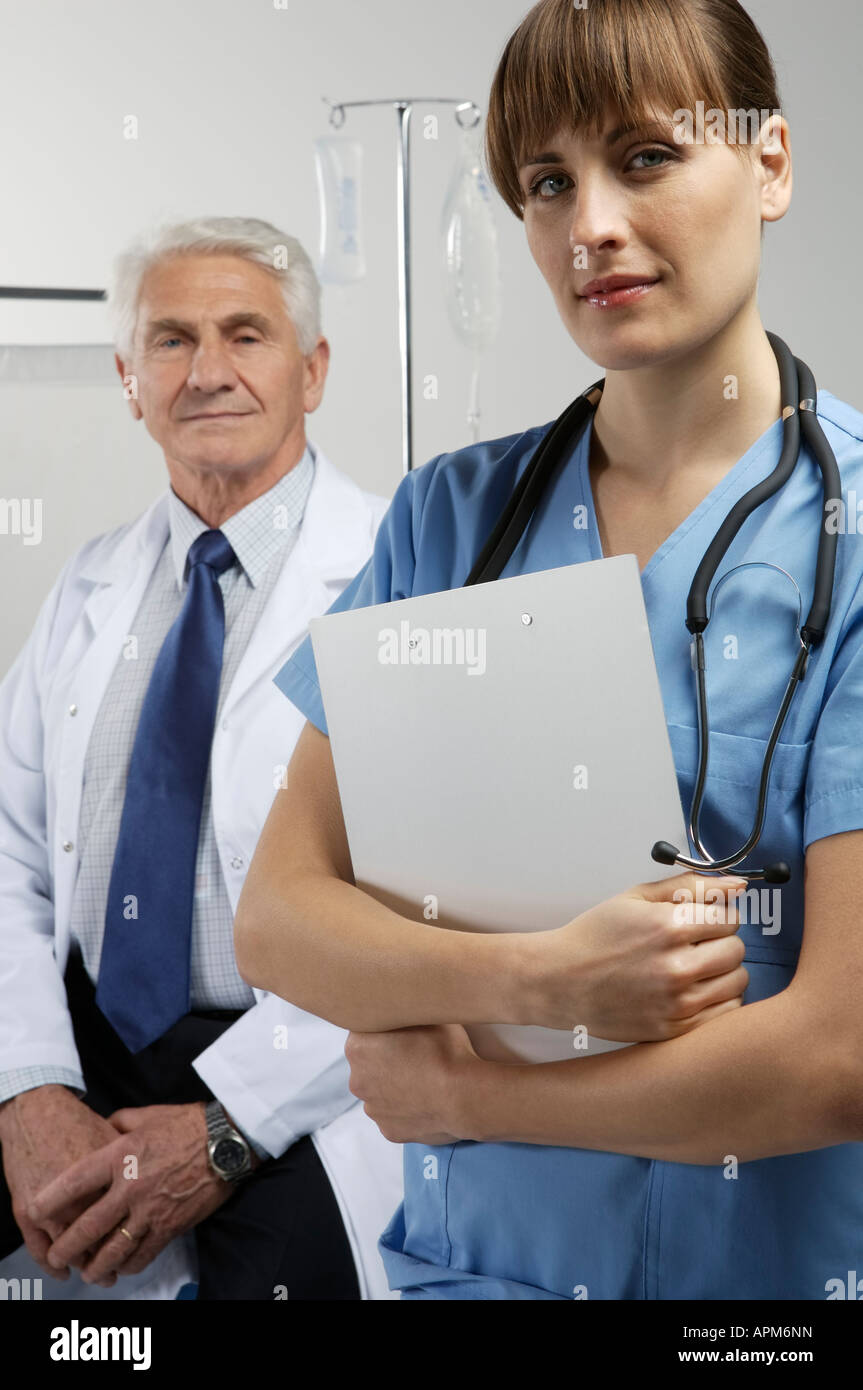 Two generations of doctors Stock Photo - Alamy
