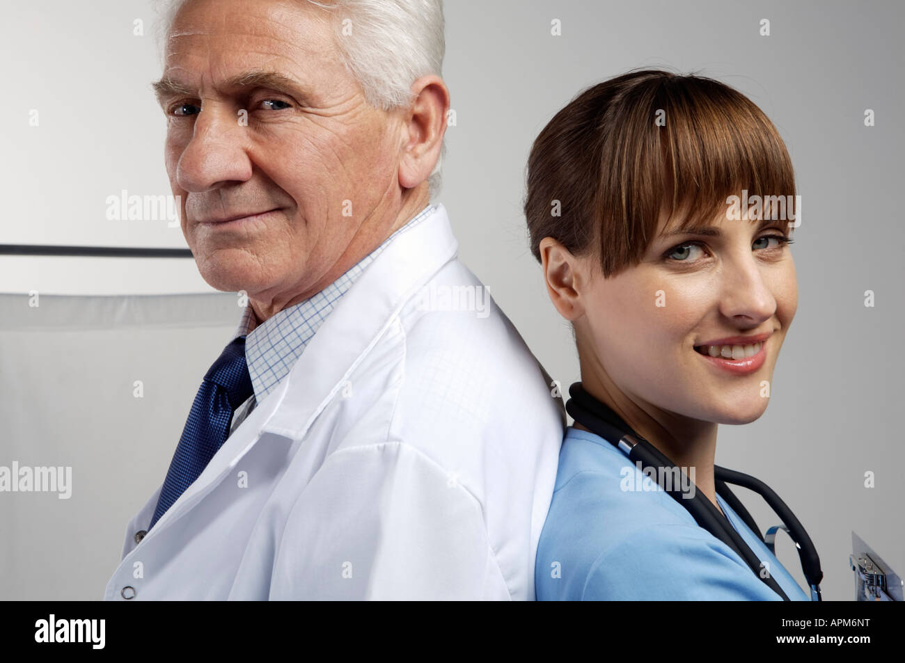 Two generations of doctors Stock Photo - Alamy
