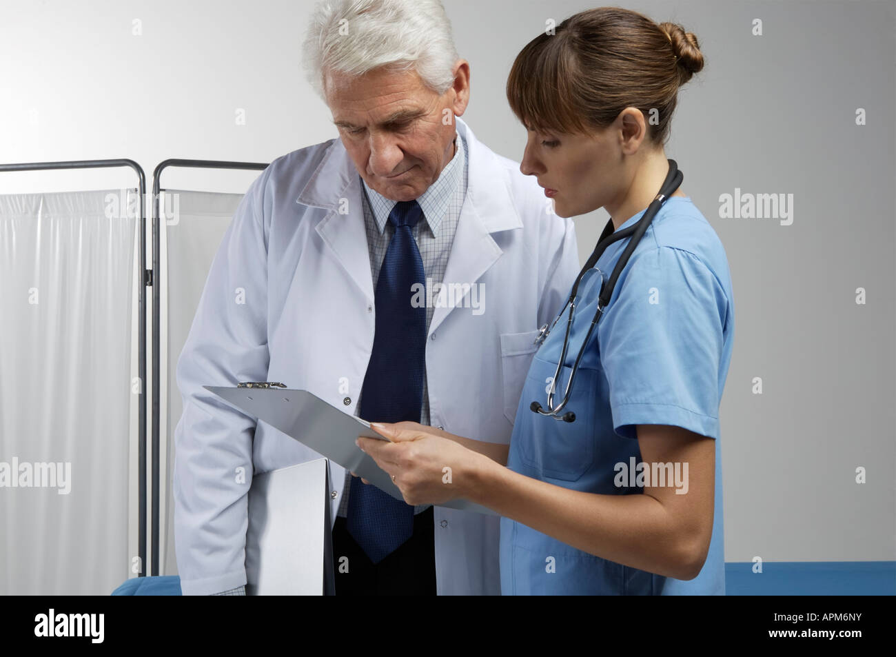 Two generations of doctors Stock Photo - Alamy