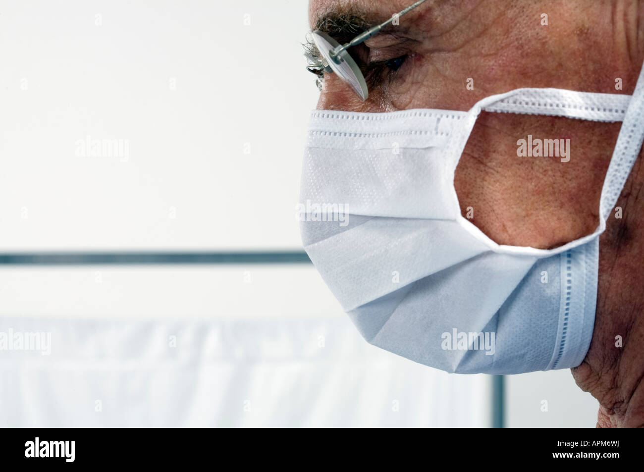 Close up portrait of surgeon with mask Stock Photo - Alamy
