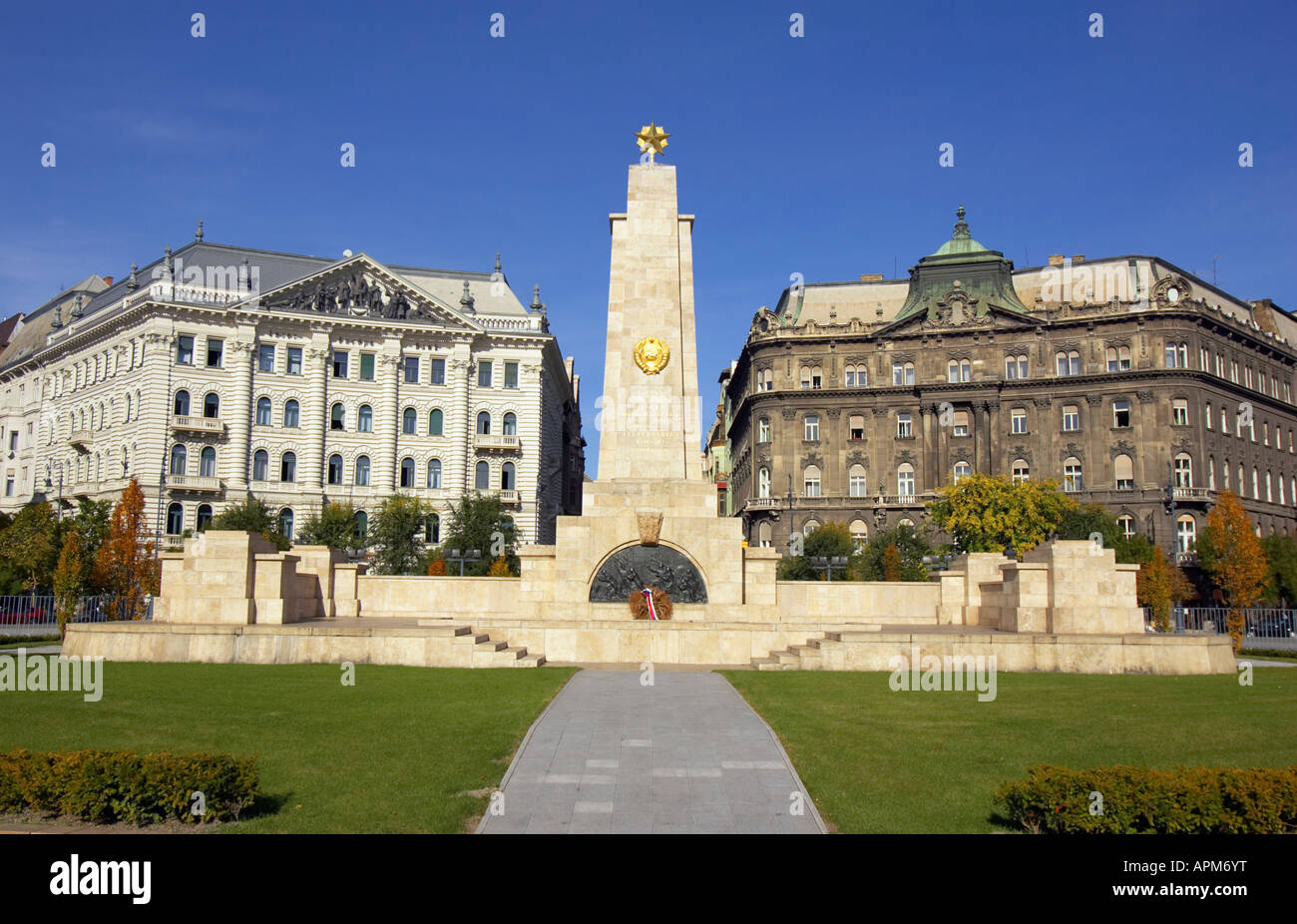 The Soviet Memorial In Budapest, Hungary Stock Photo - Alamy