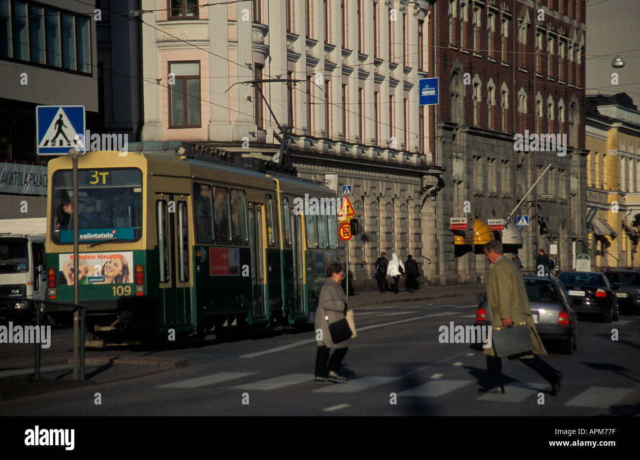 Street scene Helsinki Finland Stock Photo - Alamy