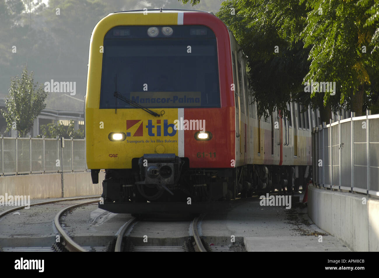 Train Mallorca Majorca Spain Balearic Islands Mediterranean Stock Photo ...