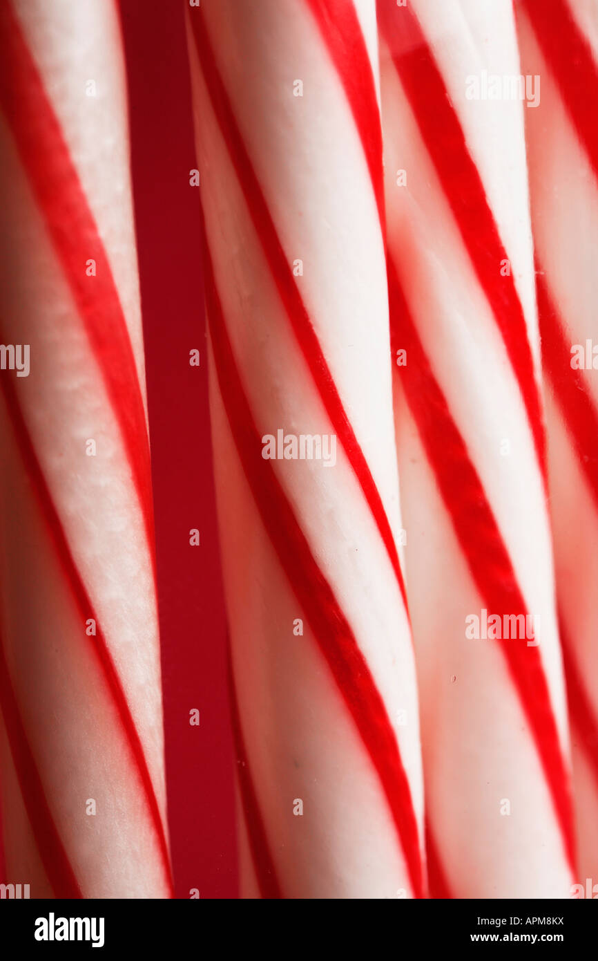 Stripy candy canes (close-up Stock Photo - Alamy