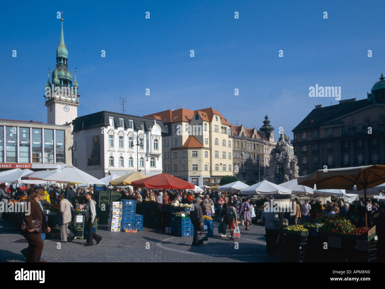Central Market Place City of Brno Moravia Czech Republic Stock Photo ...