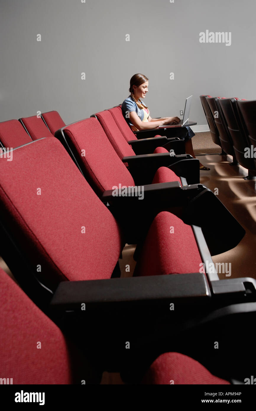 College students lecture side view hi-res stock photography and images ...