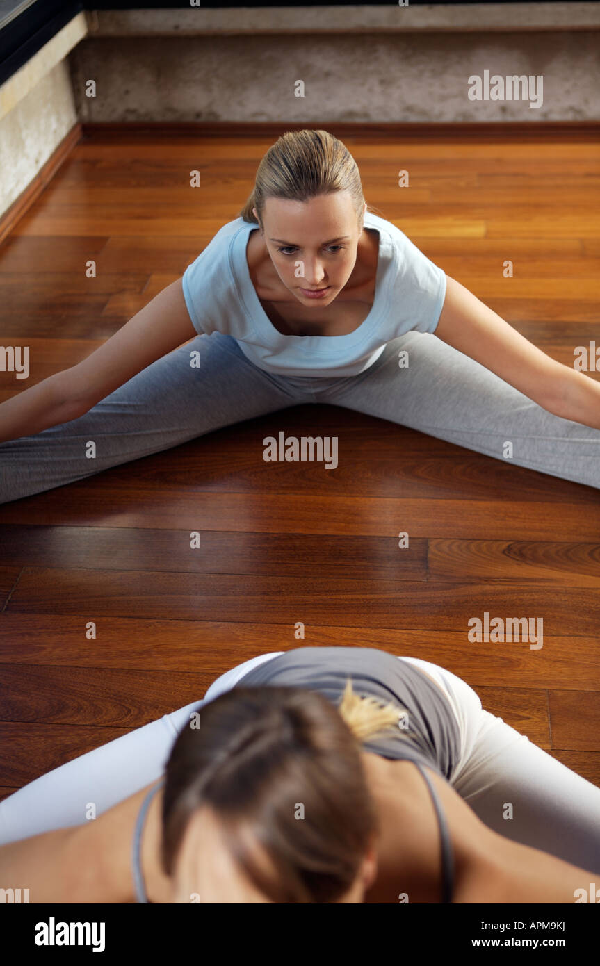Women practicing yoga Stock Photo - Alamy